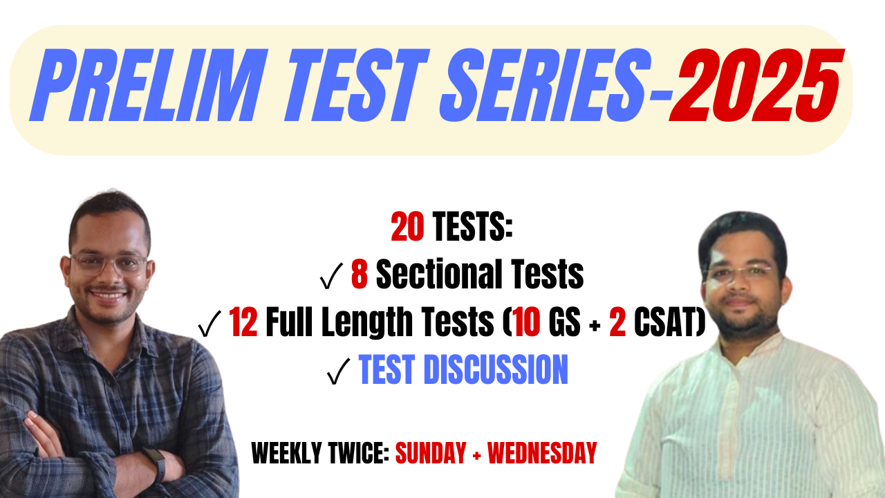 PRELIM TEST SERIES-2025 (20 TESTS) - OPSC STUDY